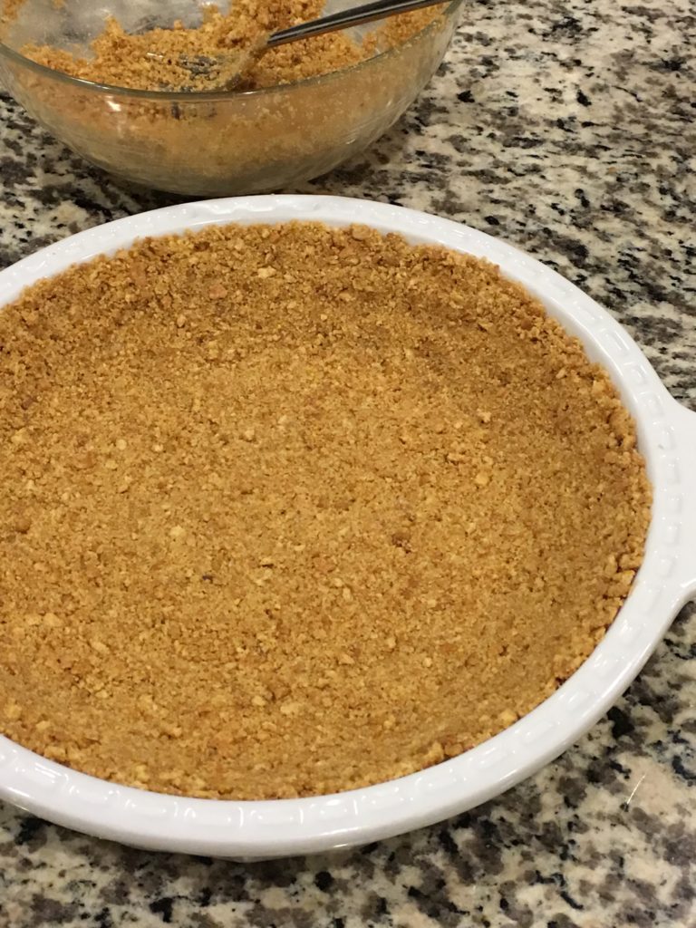 Chocolate Pudding Graham Cracker Crust Pie